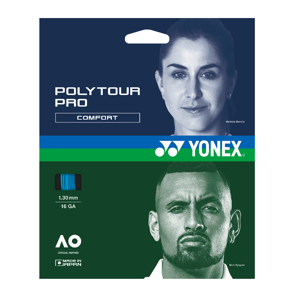 Vendita online SET POLYTOUR PRO 1.30 (12M) BLU racchetta tennis Yonex